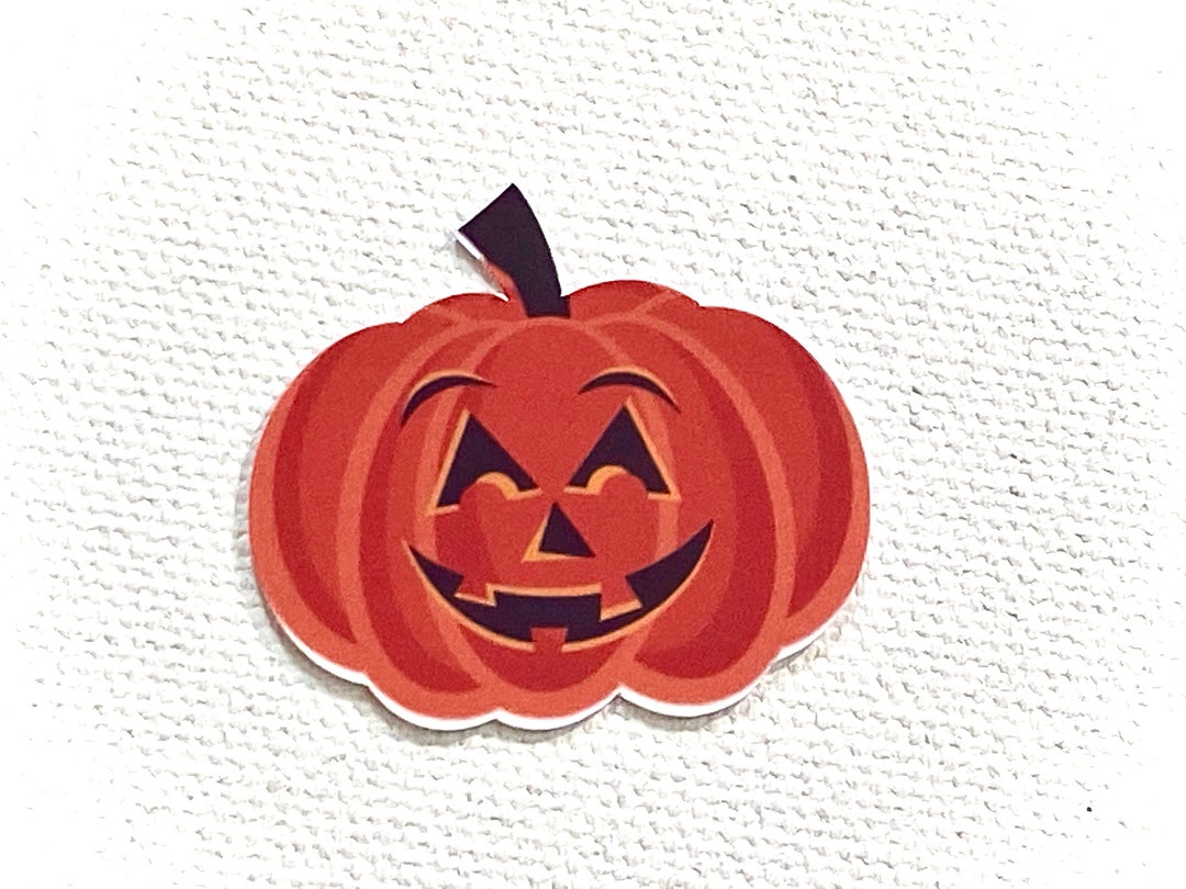 Pumpkin Die Cut Sticker, Halloween Stickers for Planners, Journals, or ...