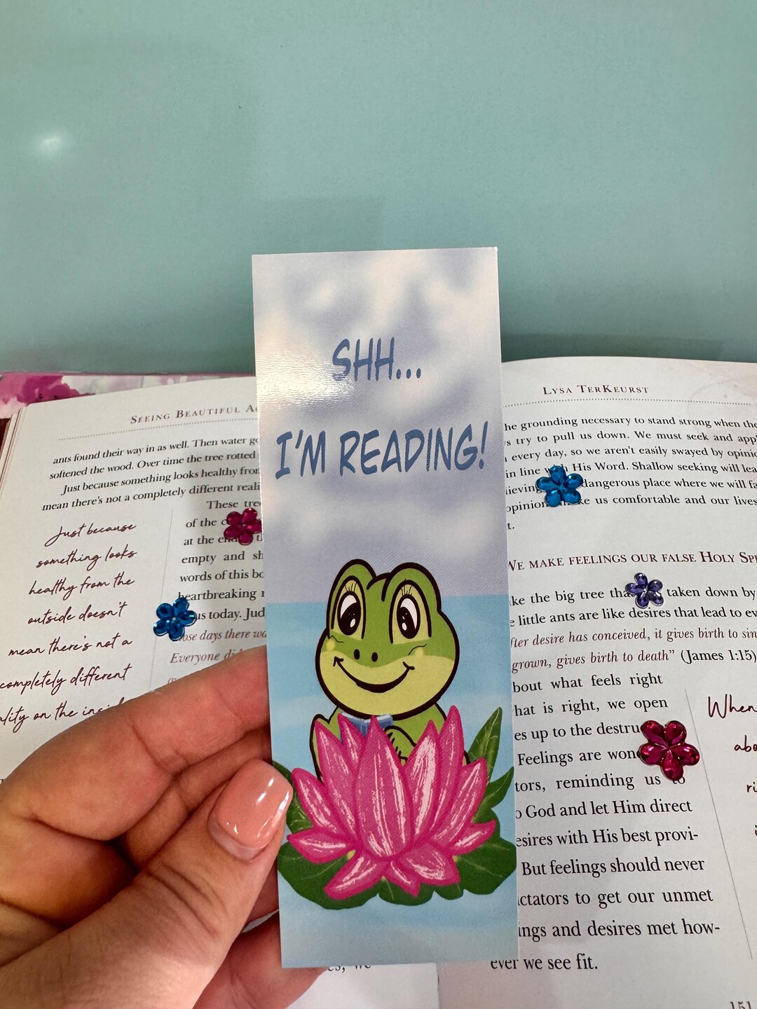 Frog Bookmark: I'm Reading, Leave Me Alone - Etsy