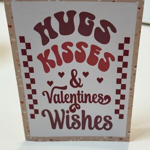 Valentine's Day Greeting Card, Hugs and Kisses - Etsy