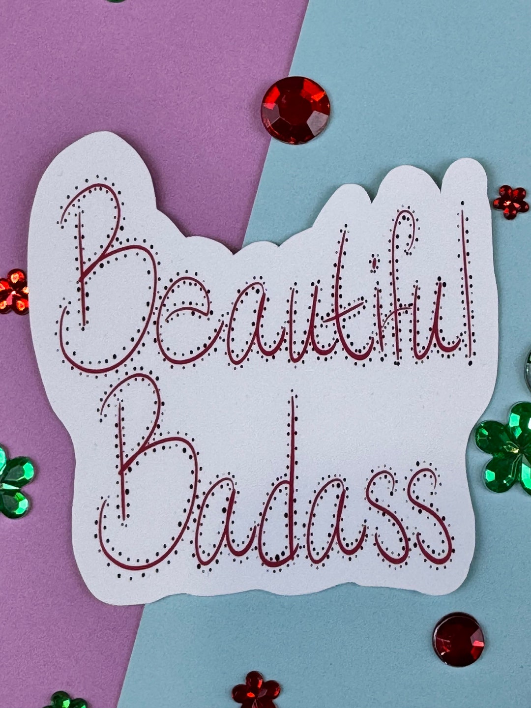 Beautiful Badass Die Cut Sticker, Motivational Planner Decal - Etsy