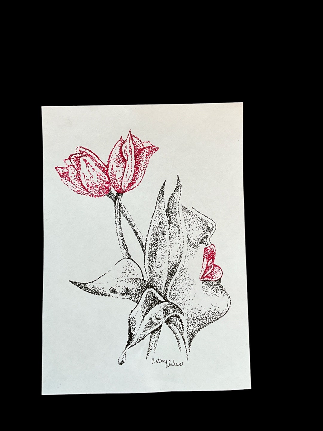 Stippling Art Picture Decor - Etsy