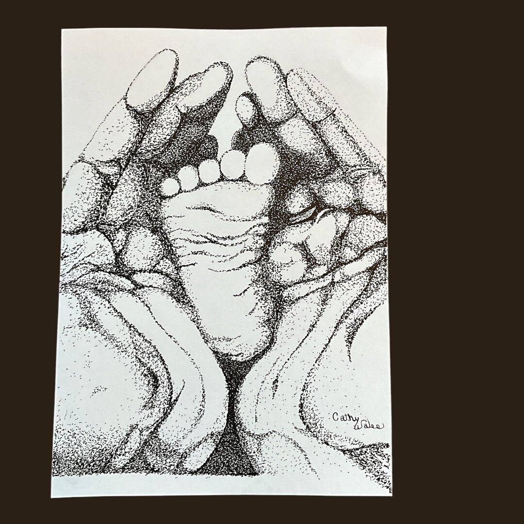 Stippling Art Work, Drawing, Picture - Etsy
