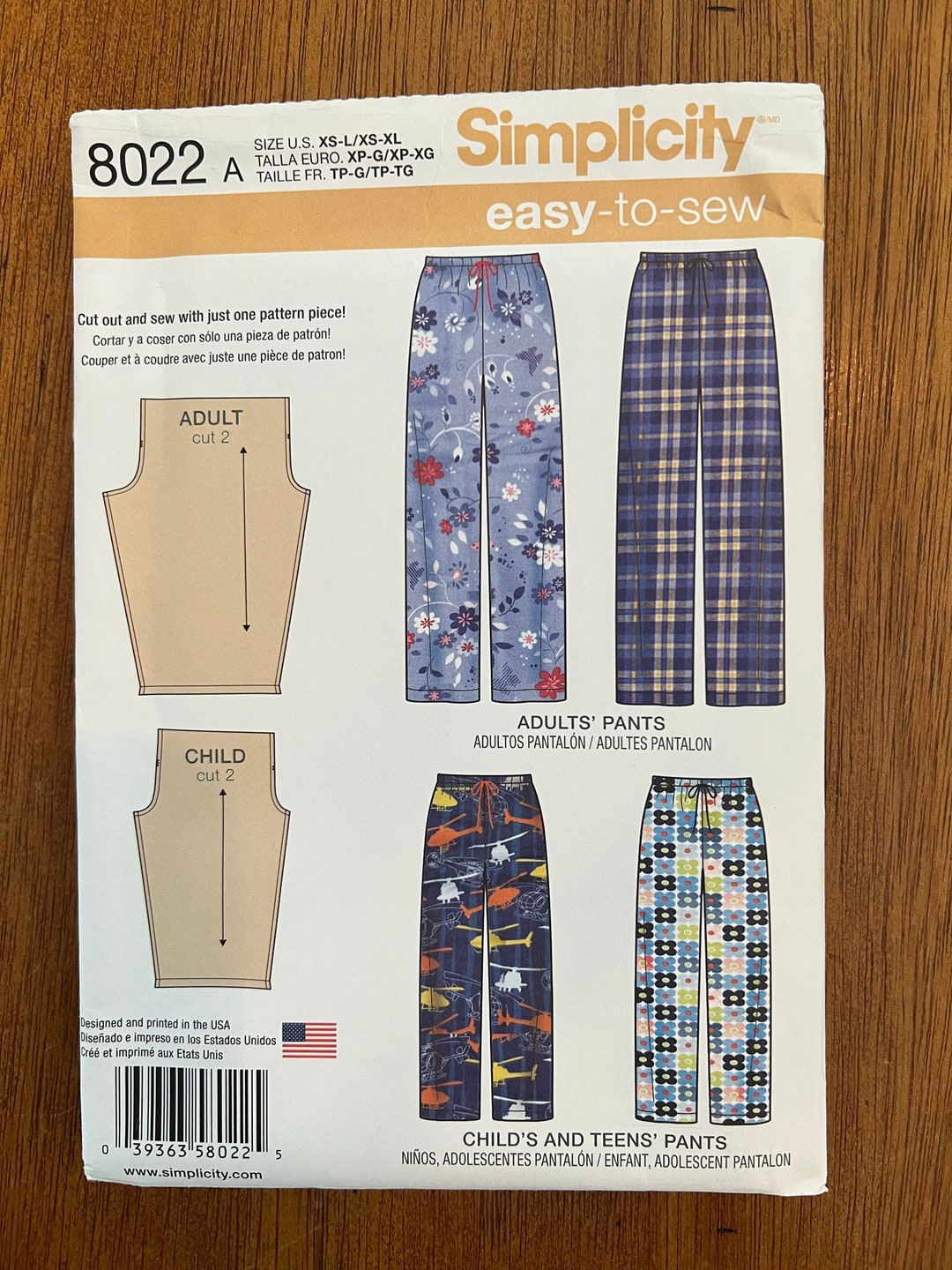 UNCUT 2015 Simplicity 8022 Child's Teen's and - Etsy
