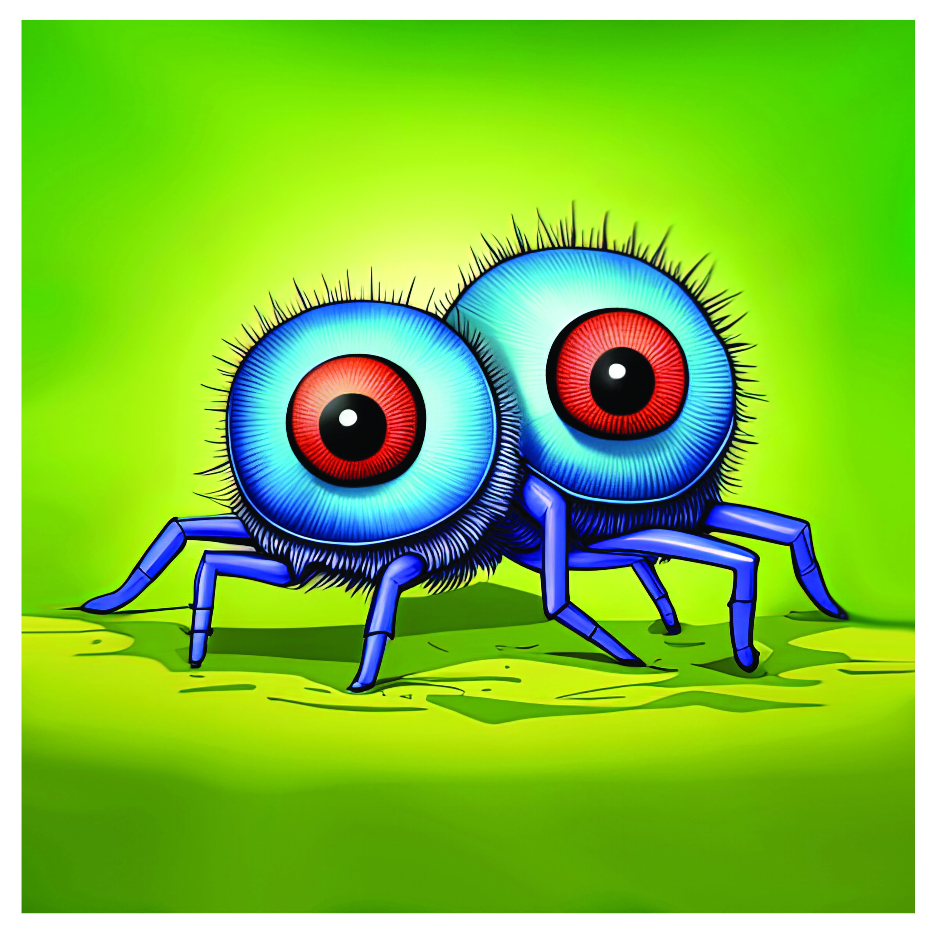 Cute and Quirky Big Eyeball Spiders: Eye-popping Arachnids - Etsy