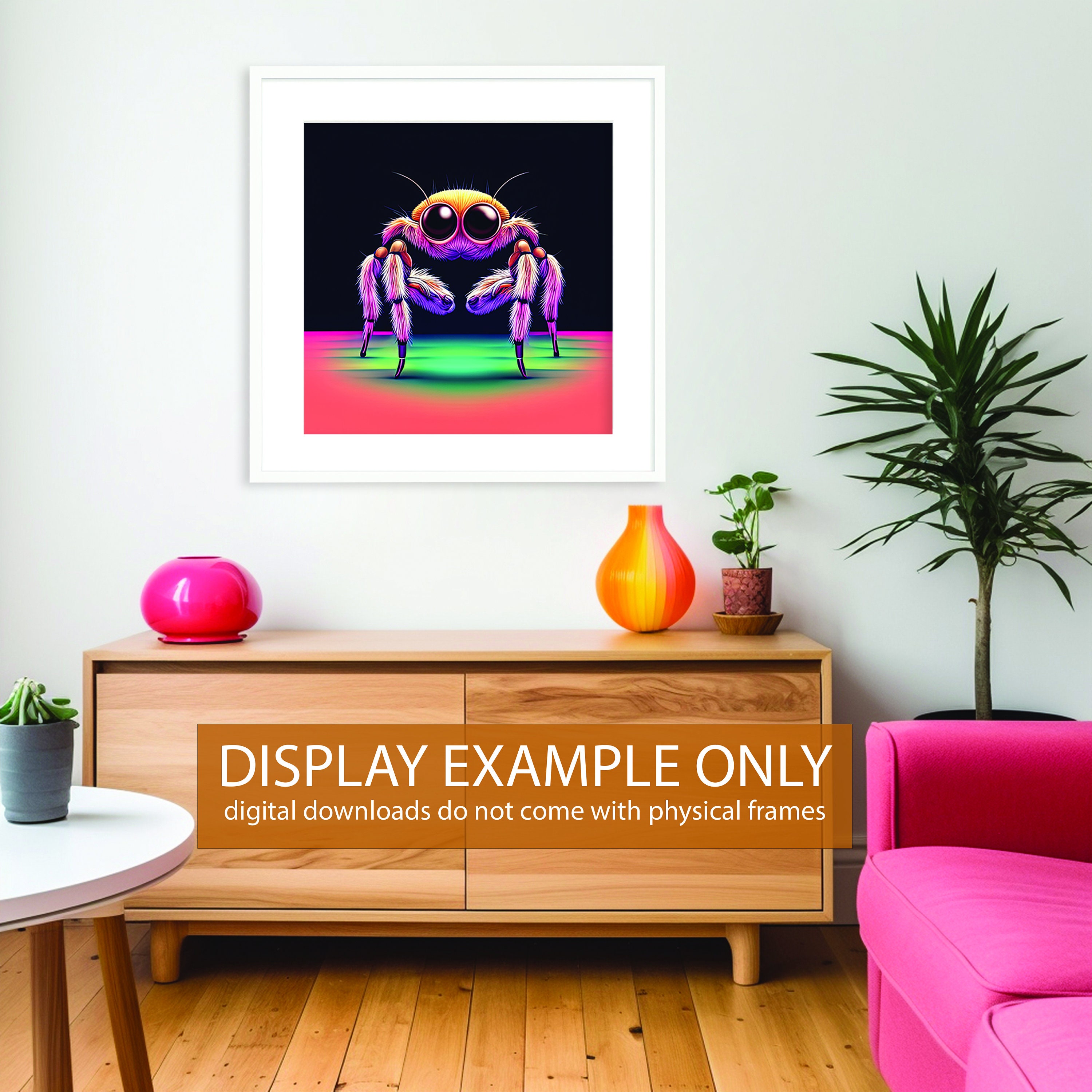 Cute Alien Jumping Spider Animation Style: Adorable Digital Download - Etsy
