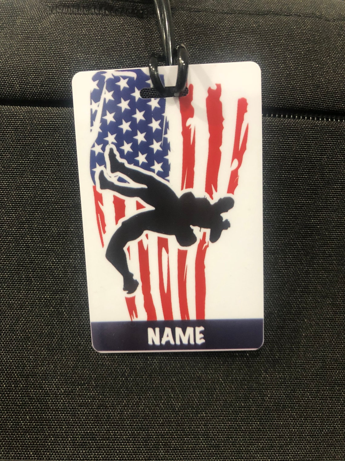 Personalized Wrestling Tag Custom Sports Bag Tag - Etsy