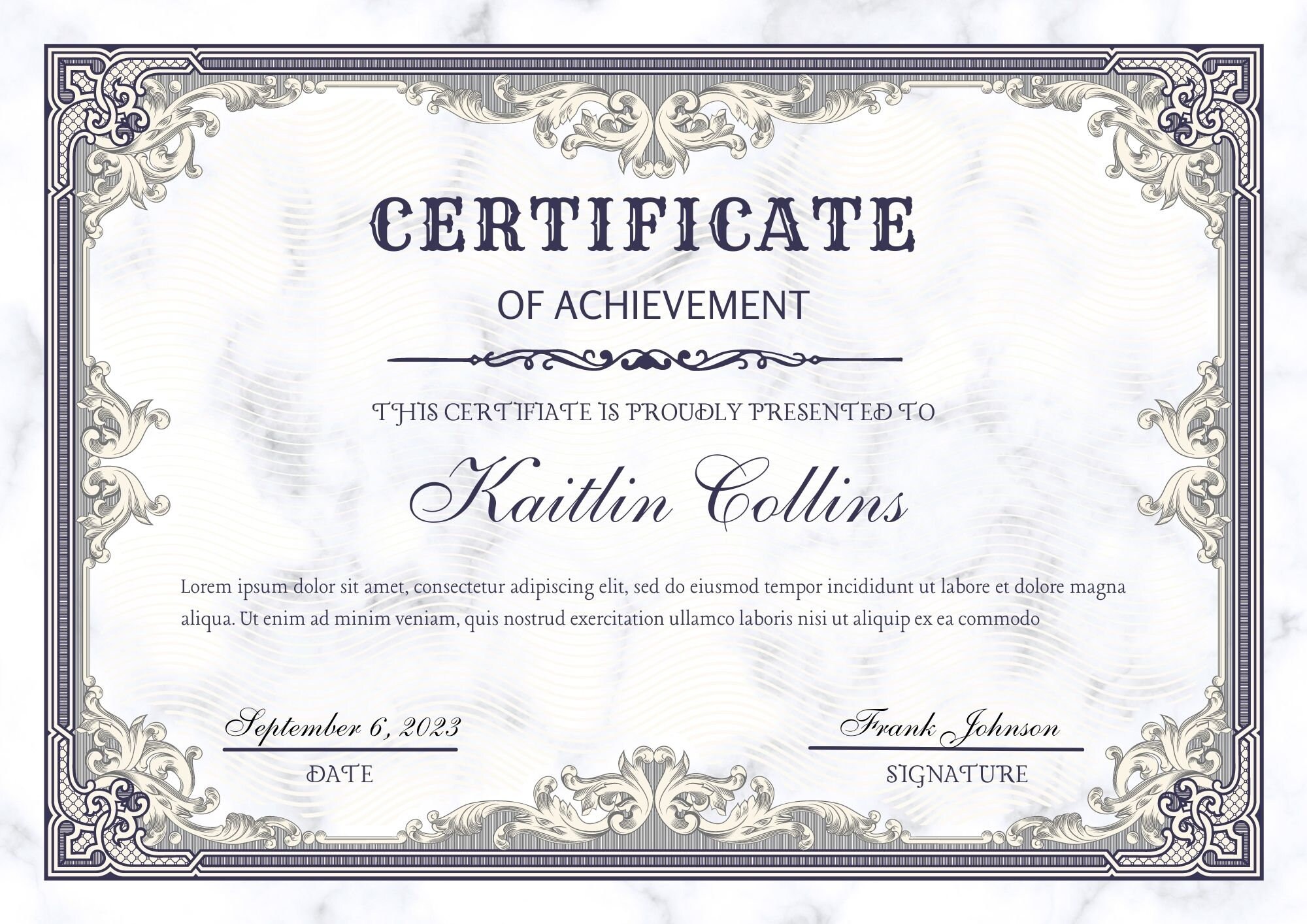 Certificate Template, Editable Certificate, Canva Template, Editable ...