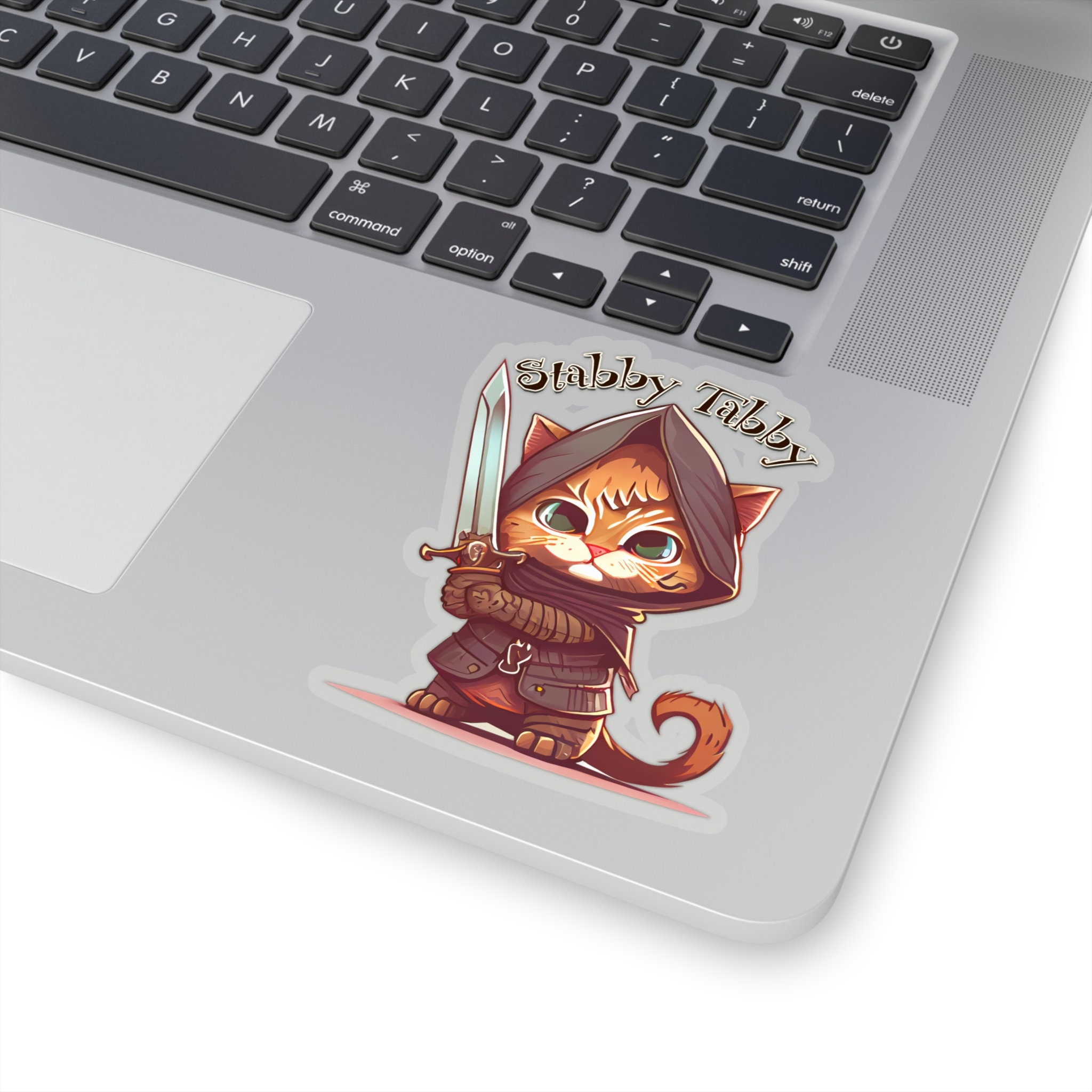 Stabby Tabby Sticker - Etsy