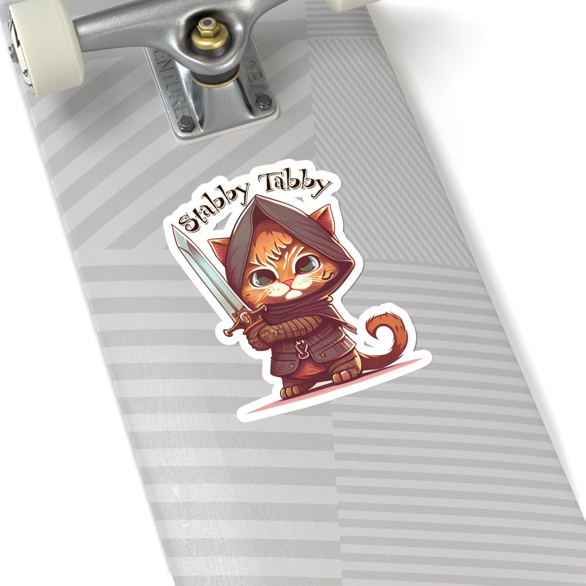Stabby Tabby Sticker - Etsy