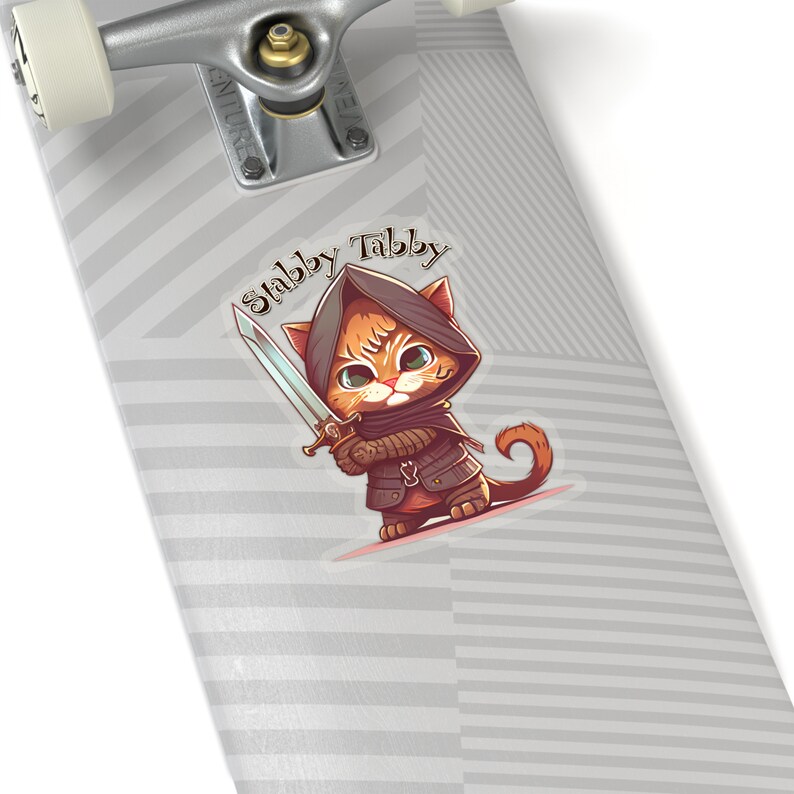 Stabby Tabby Sticker - Etsy