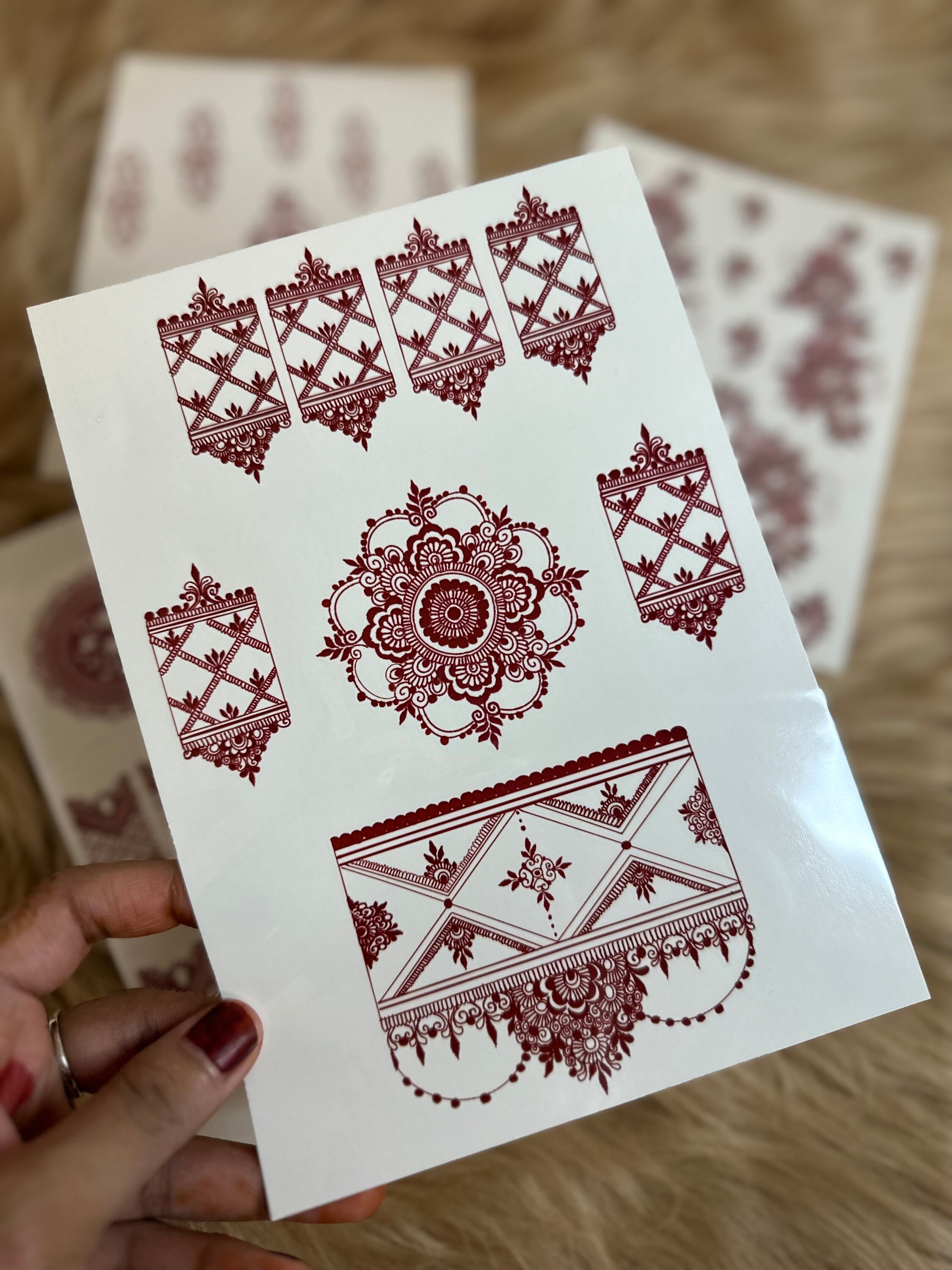 Henna Temporary Tattoo Instant Henna New Design in Stock CODE SANA - Etsy