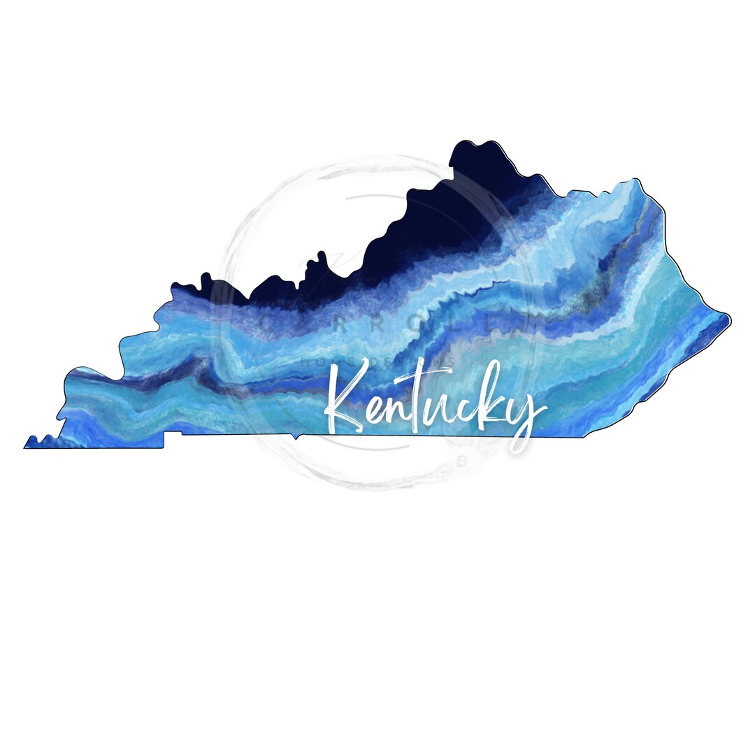 KY Rocks, KY Blue Agate, Kentucky, Sublimation PNG, Instant Download - Etsy