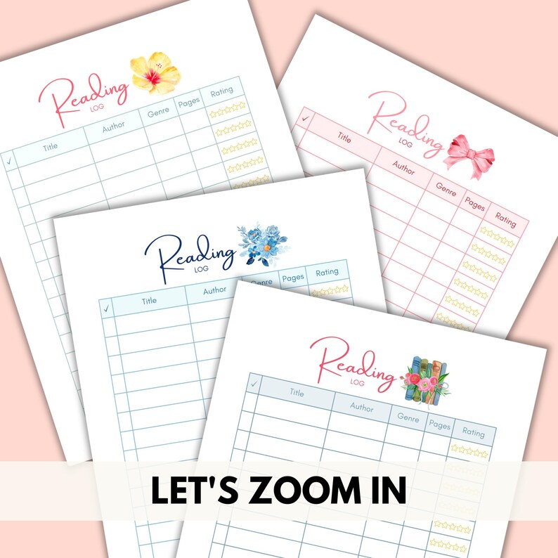 Reading Log Printable, Reading Tracker, Summer Reading, Books to Read ...
