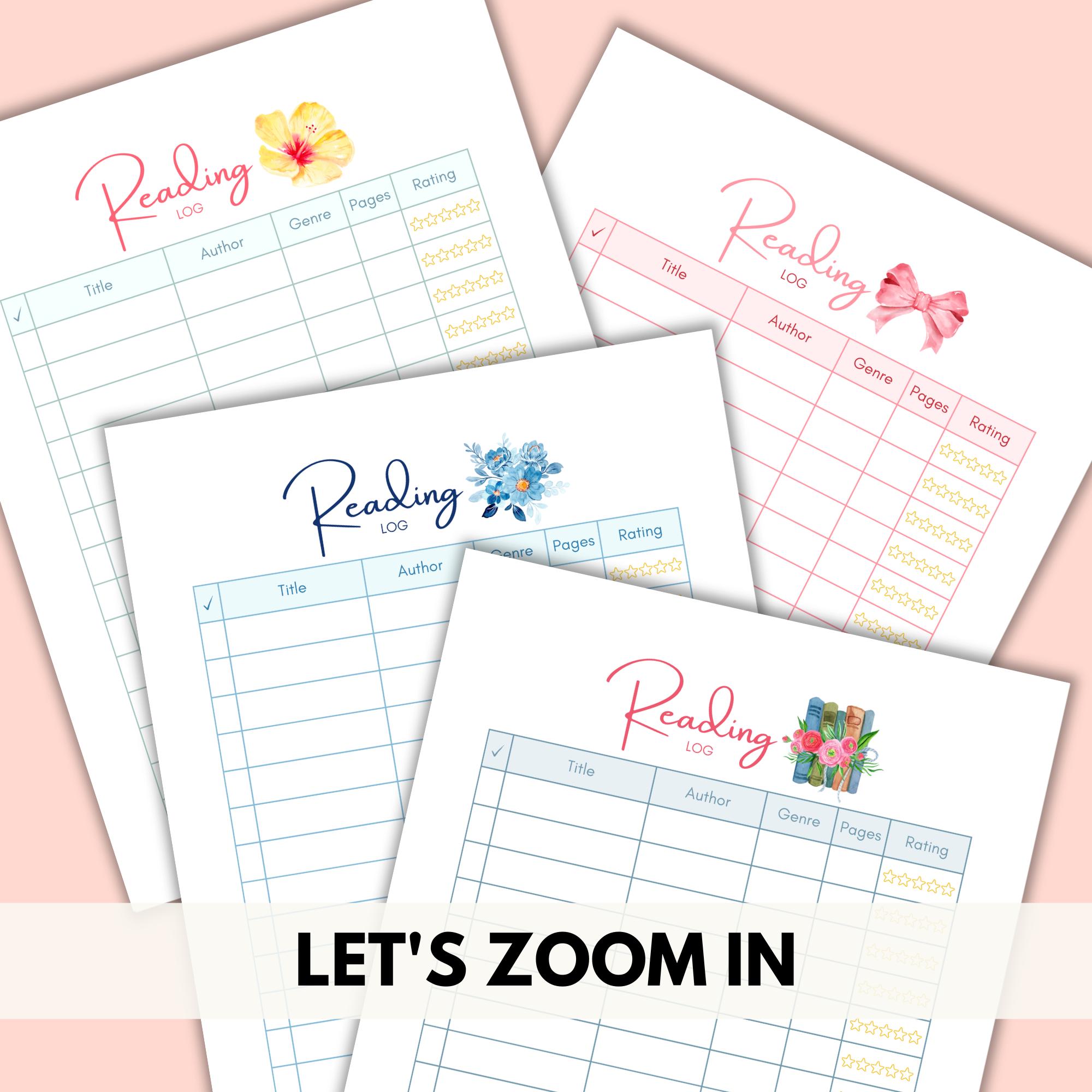 Reading Log Printable, Reading Tracker, Summer Reading, Books to Read ...