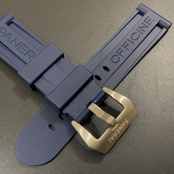 Panerai Blue Rubber Strap - Etsy