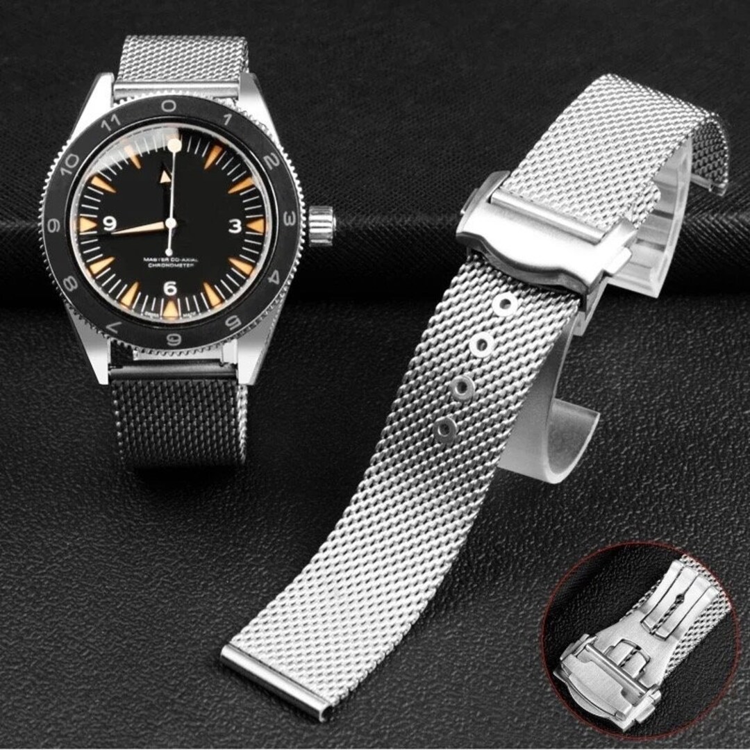 20mm 22mm Milanese Watch Band For Omega 007 For Seamaster 300 Bracelet 20mm 22mm Milanese Watch Band For Omega 007 For Seamaster 300 Bracelet