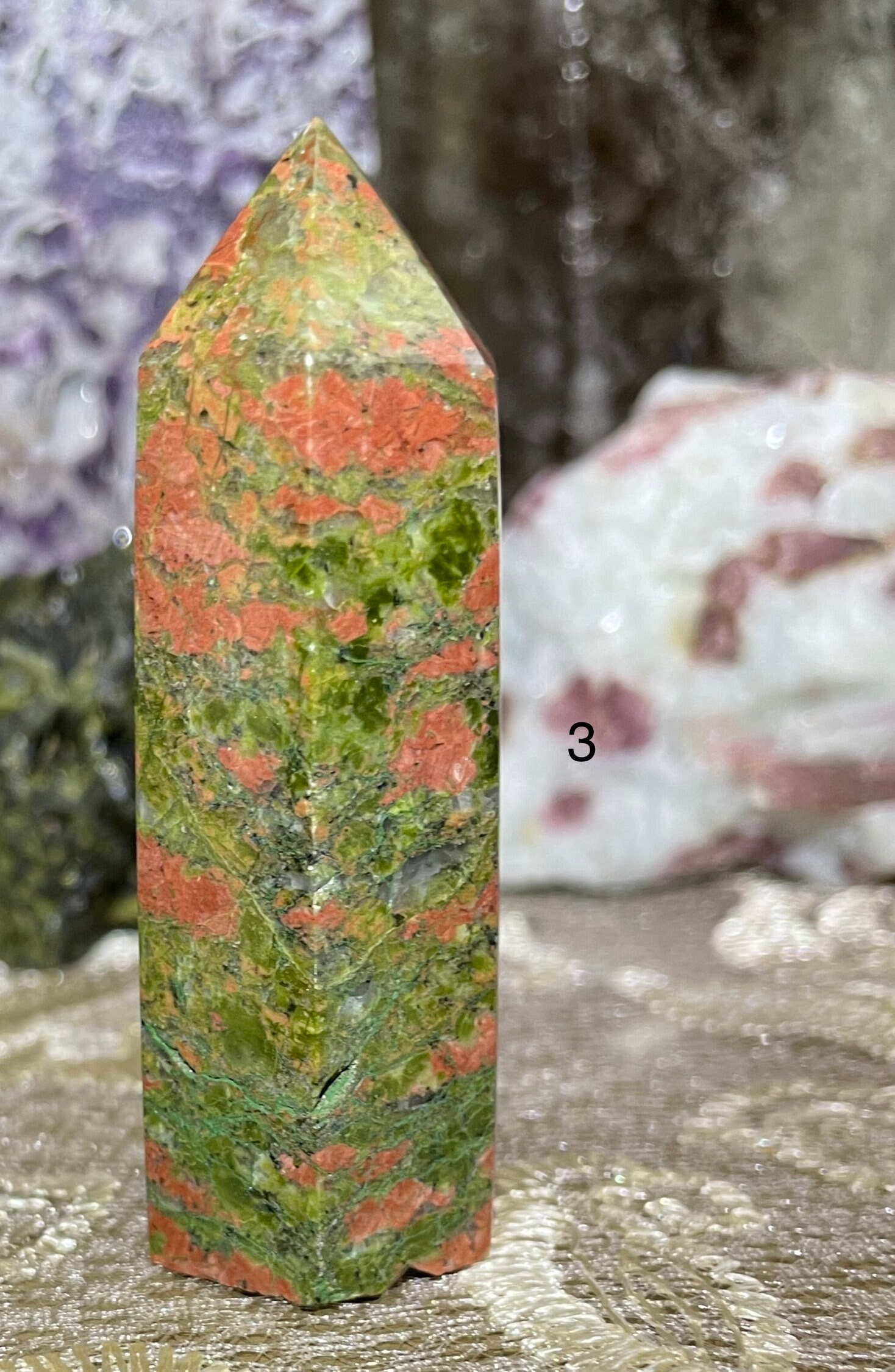Unikite Crystal Towers, Unikite Jasper Crystals, Metamorphic Stone ...