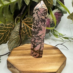 Dentritic Rhodonite Crystal Tower, Rhodonite Point, Rhodonite Crystal ...