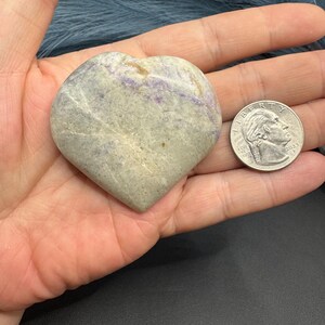 Hackmanite Tenebrescent Crystal Heart, Polished Hackmanite Crystal, UV ...