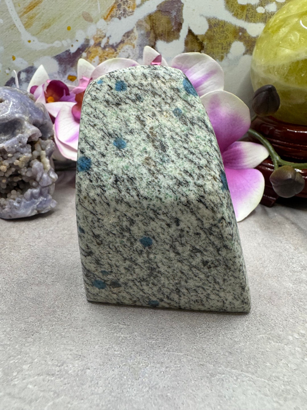 K2 Granite Stone Freeform, K2 Azurite, Raindrop Azurite, Gifts - Etsy