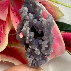 Grape Agate Specimen From Indonesia, Natural Raw Grape Agate Crystal Cluster, Indonesian Grape ...