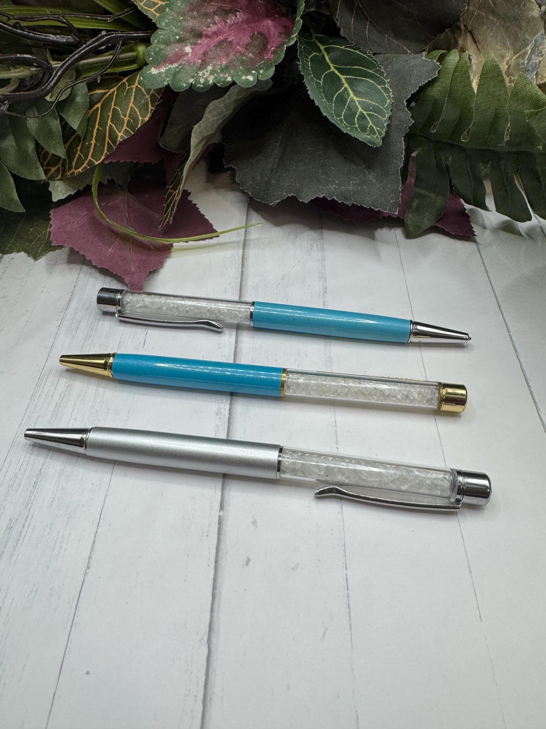 Clear Quartz Crystal Chip Pen With Ink Refill, Crystal Chip Pens ...