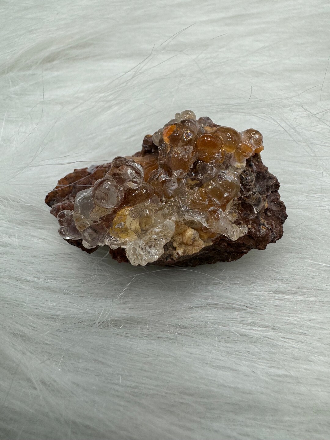 Hyalite Opal on Matrix Specimen, Fluorescence Hyalite Opal, Hyalite ...