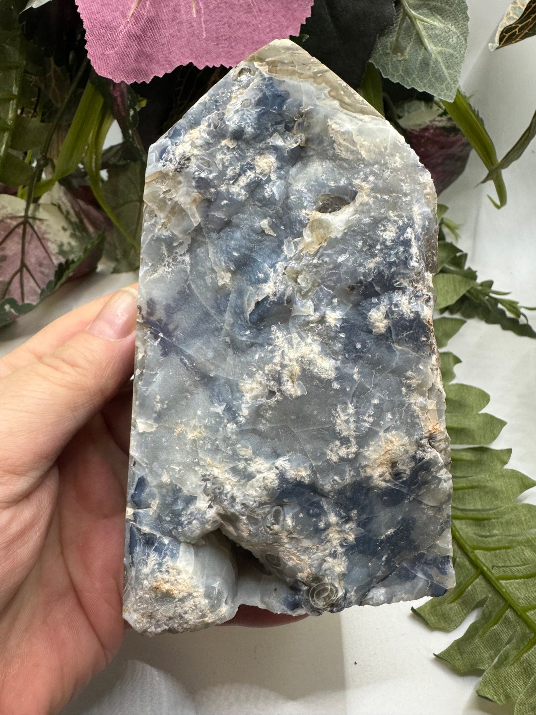 Large UV Reactive Volcano Agate Druzy Natural Stone, Raw Volcano Agate ...