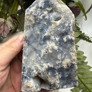 Large UV Reactive Volcano Agate Druzy Tower: Raw Crystal Gift - Etsy
