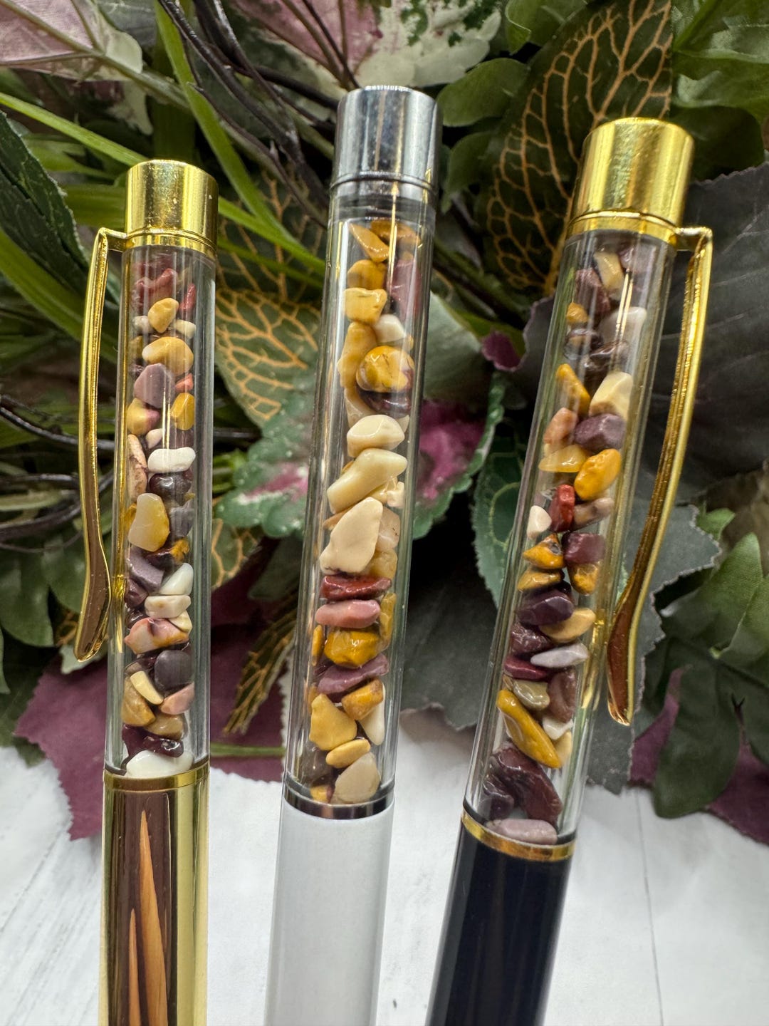 Mookaite Jasper Stone Chip Pen, Ballpoint Pen With Ink Refill - Etsy