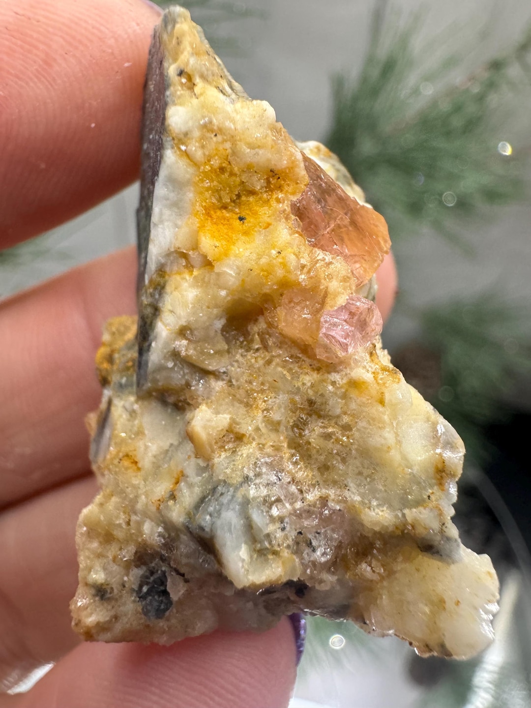 Katlang Pink Topaz Crystal on Matrix, Pink Topaz Gemstone, Gifts - Etsy