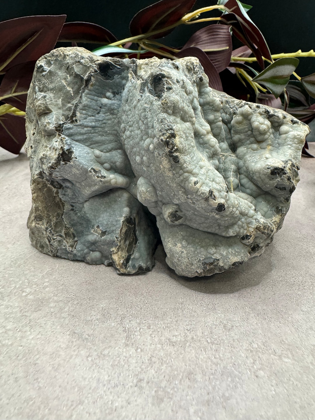 Large Volcano Agate With Calcite UV Reactive Crystal Stone, Volcano ...