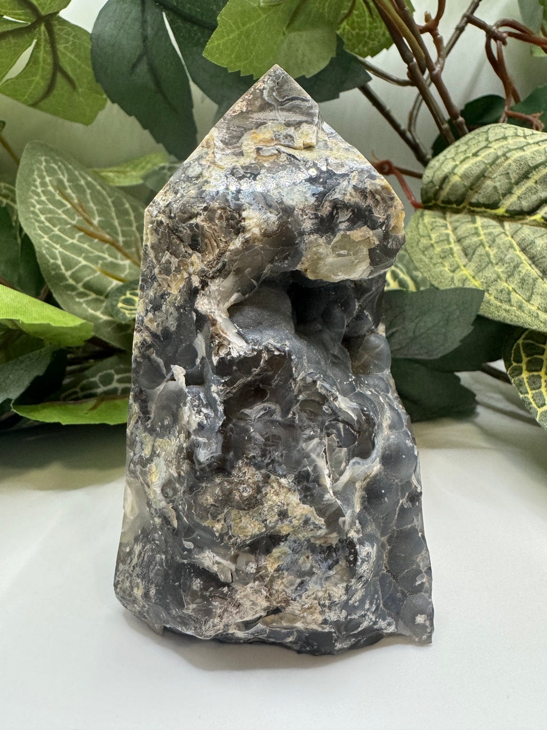 UV Reactive Volcano Agate Druzy Natural Stone, Raw Volcano Agate ...