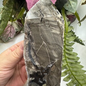Large UV Reactive Volcano Agate Druzy Tower: Raw Crystal Gift - Etsy