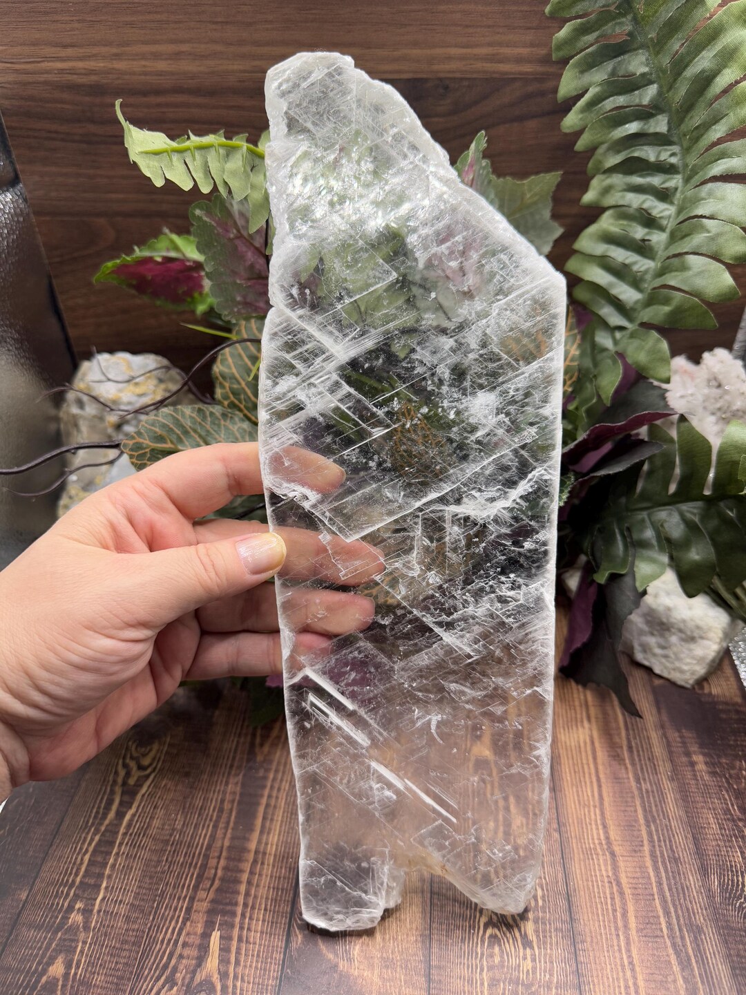 Large Selenite Crystal Slab, Selenite Slice, Selenite Plate, Gifts - Etsy