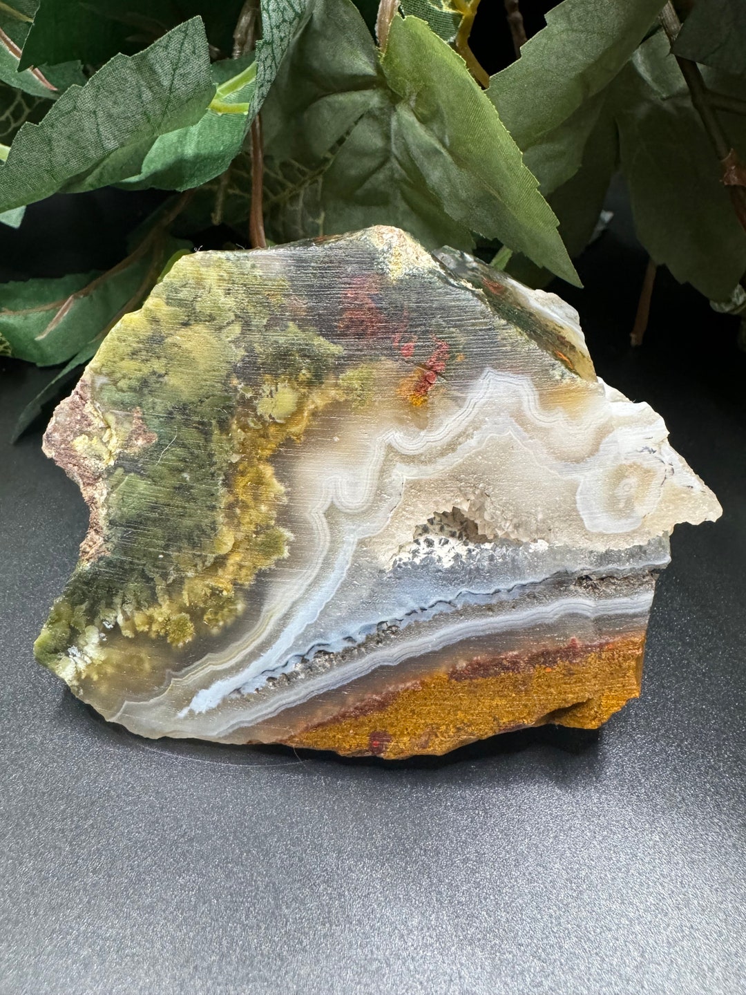 Rough Moss Agate Crystal From Indonesia, Natural Raw Moss Agate Stone, Moss Agate, Gifts ...