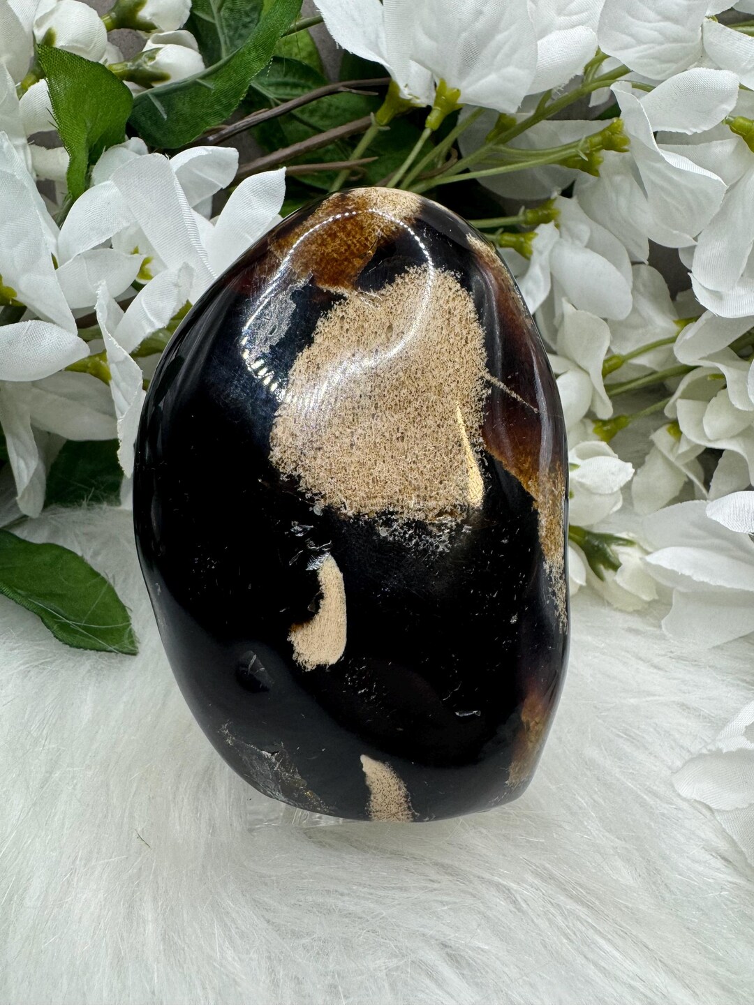 Polished Blue Amber Specimen From Indonesia, Rare Blue Amber, Organic ...