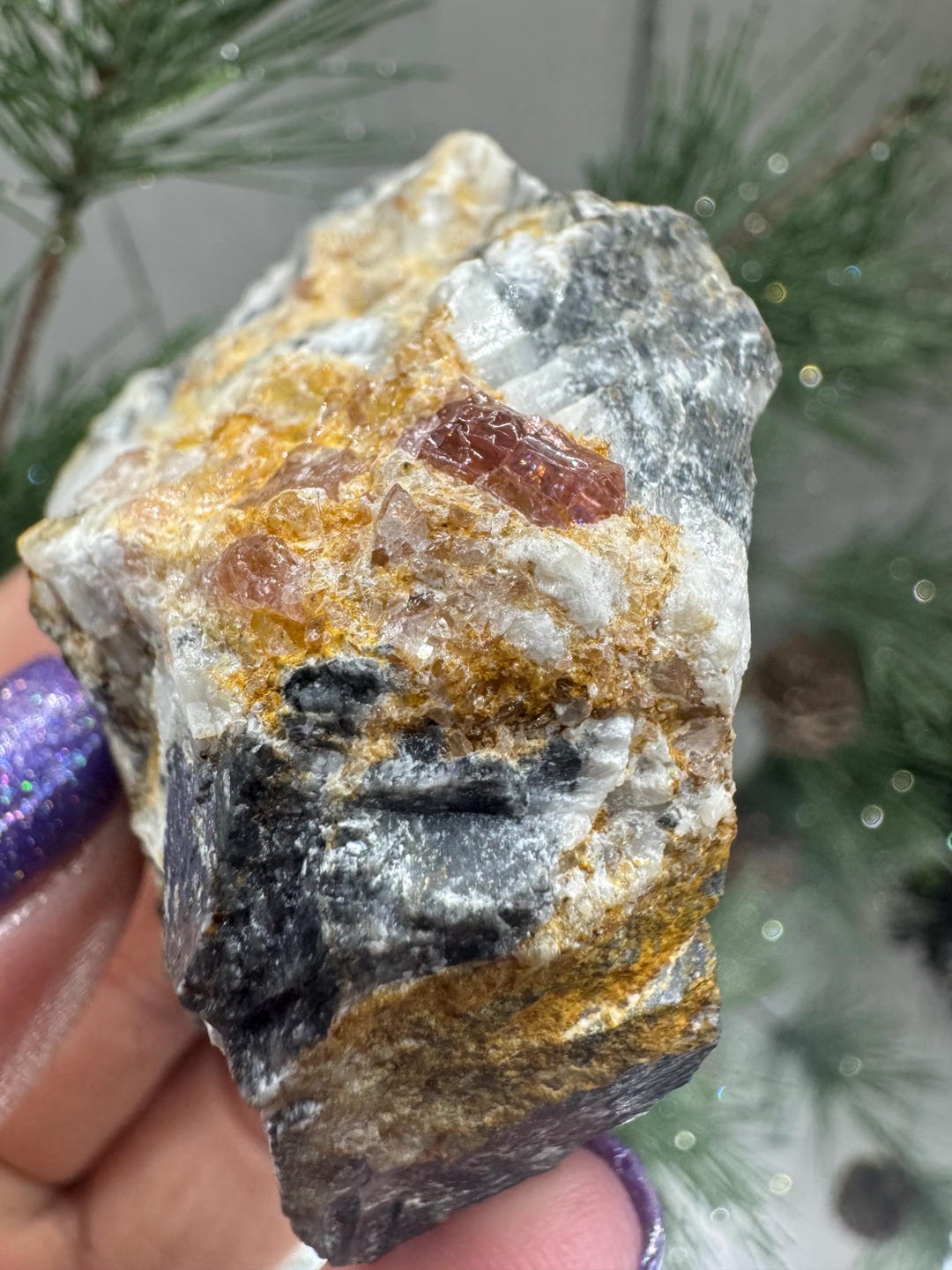 Katlang Pink Topaz Crystal on Matrix - Etsy