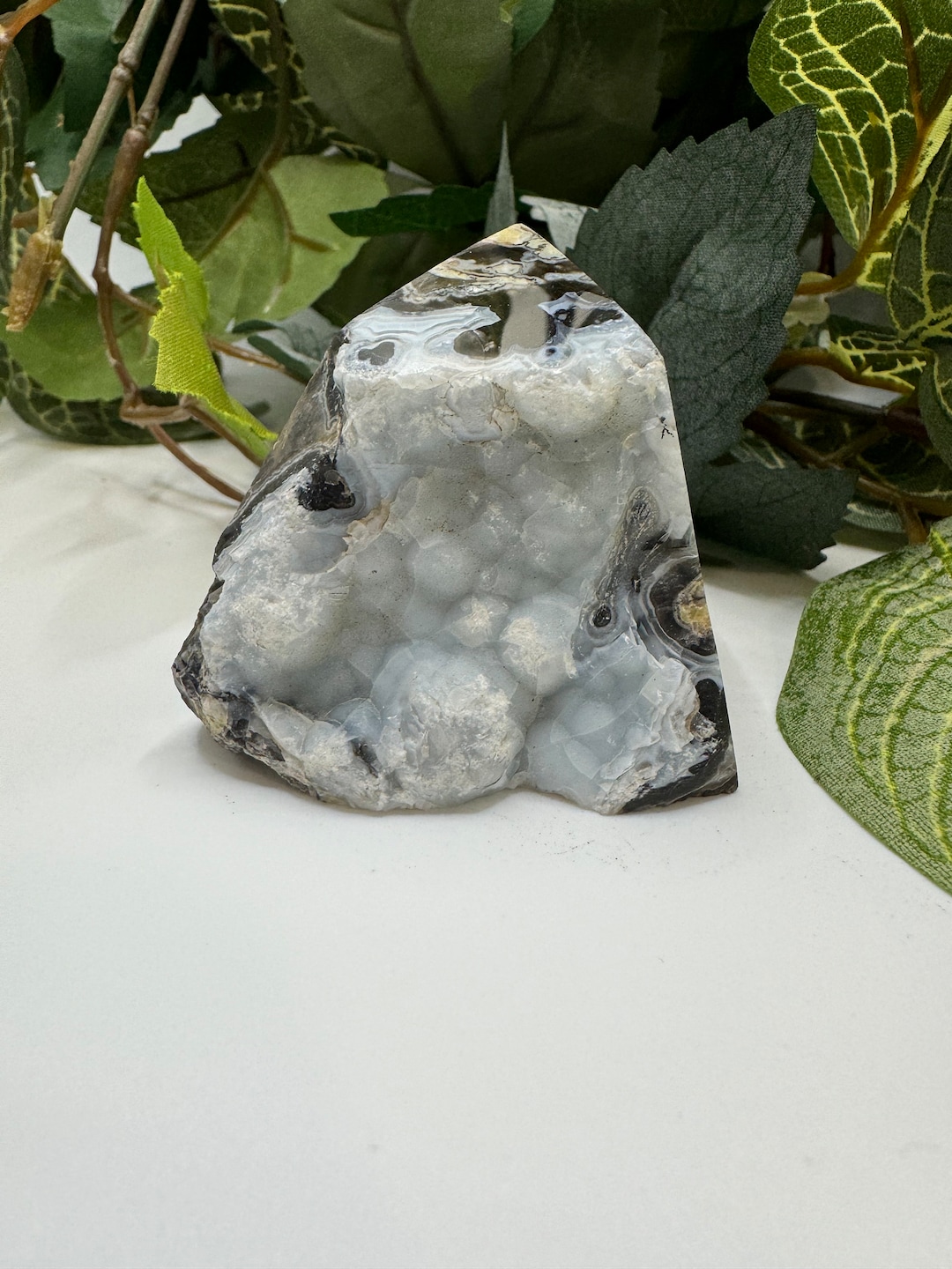 UV Reactive Volcano Agate Druzy Natural Stone, Raw Volcano Agate ...