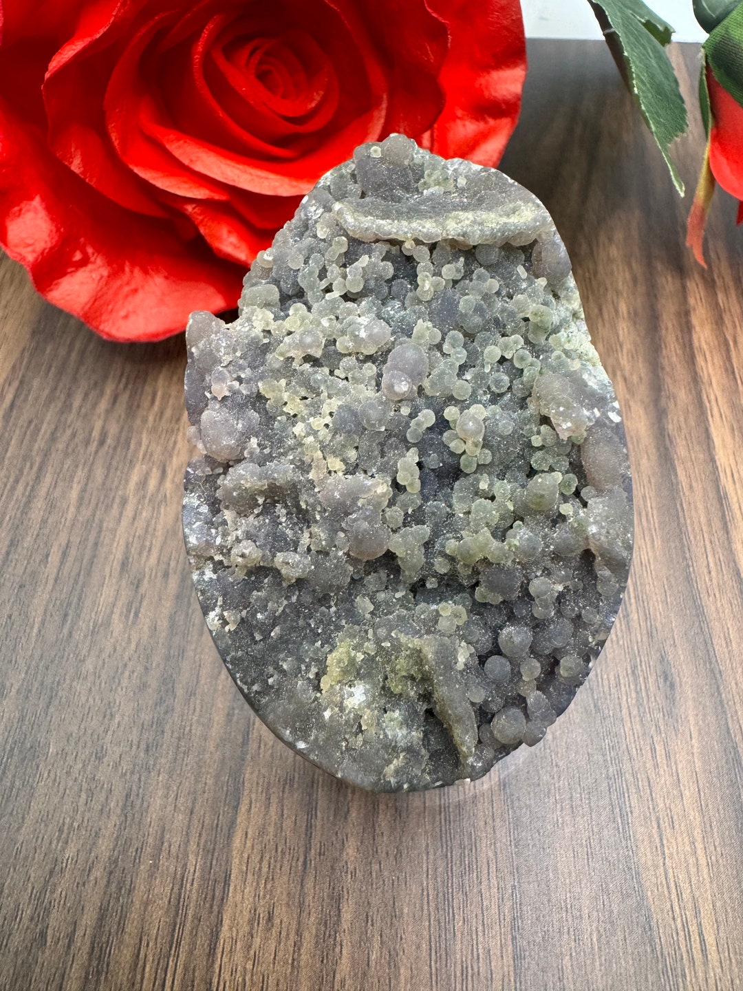 Grape Agate Egg From Indonesia, Natural Raw Grape Agate Crystal Cluster ...