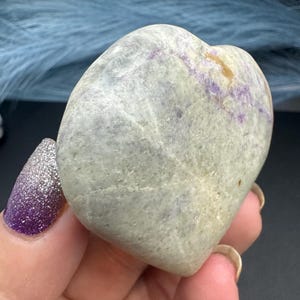 Hackmanite Tenebrescent Crystal Heart, Polished Hackmanite Crystal, UV ...