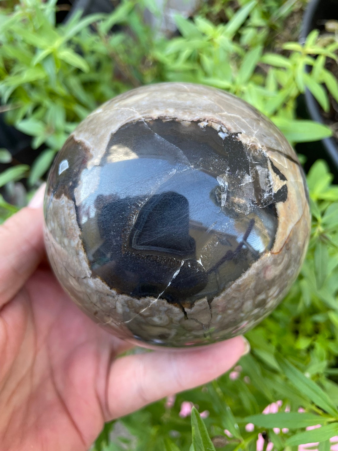 Large UV Reactive Volcano Agate Sphere (86mm) - Etsy