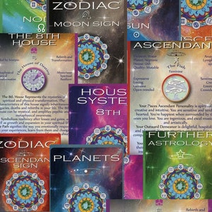 Positive Astrology Card Deck Includes 73 Cards and 76-page Illustrated ...