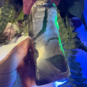 Large UV Reactive Volcano Agate Druzy Natural Stone, Raw Volcano Agate Crystal, Volcano Agate ...