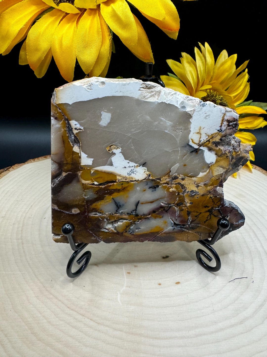 Mookaite Jasper Polished Slab With Stand, Mookaite Crystal Slice ...