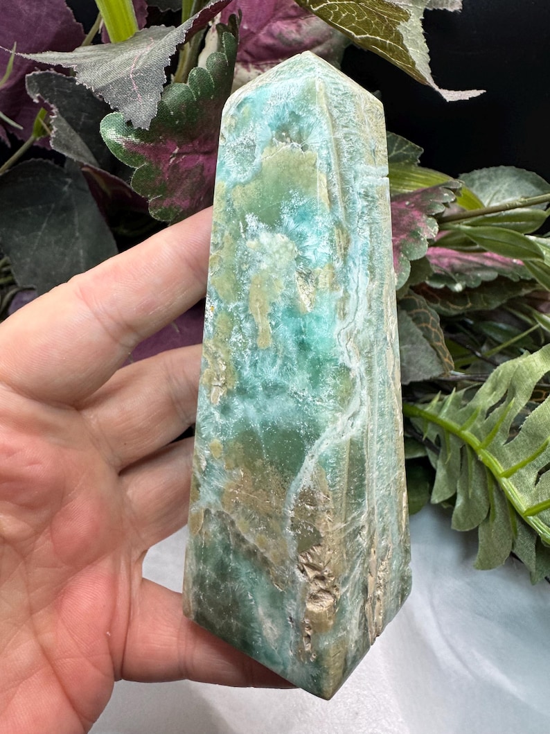 Smithsonite With Aragonite Tower Crystal Point, Aragonite Obelisk ...