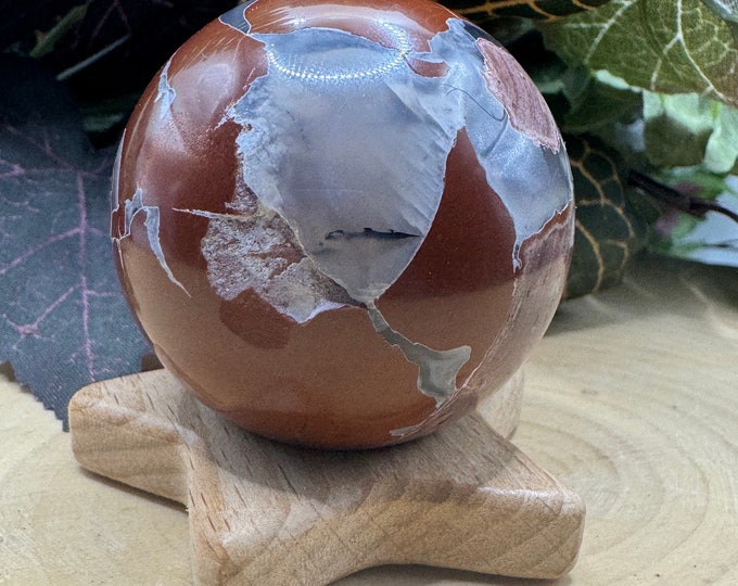 UV Reactive Volcano Agate Sphere, Handcarved Volcano Agate Crystal ...