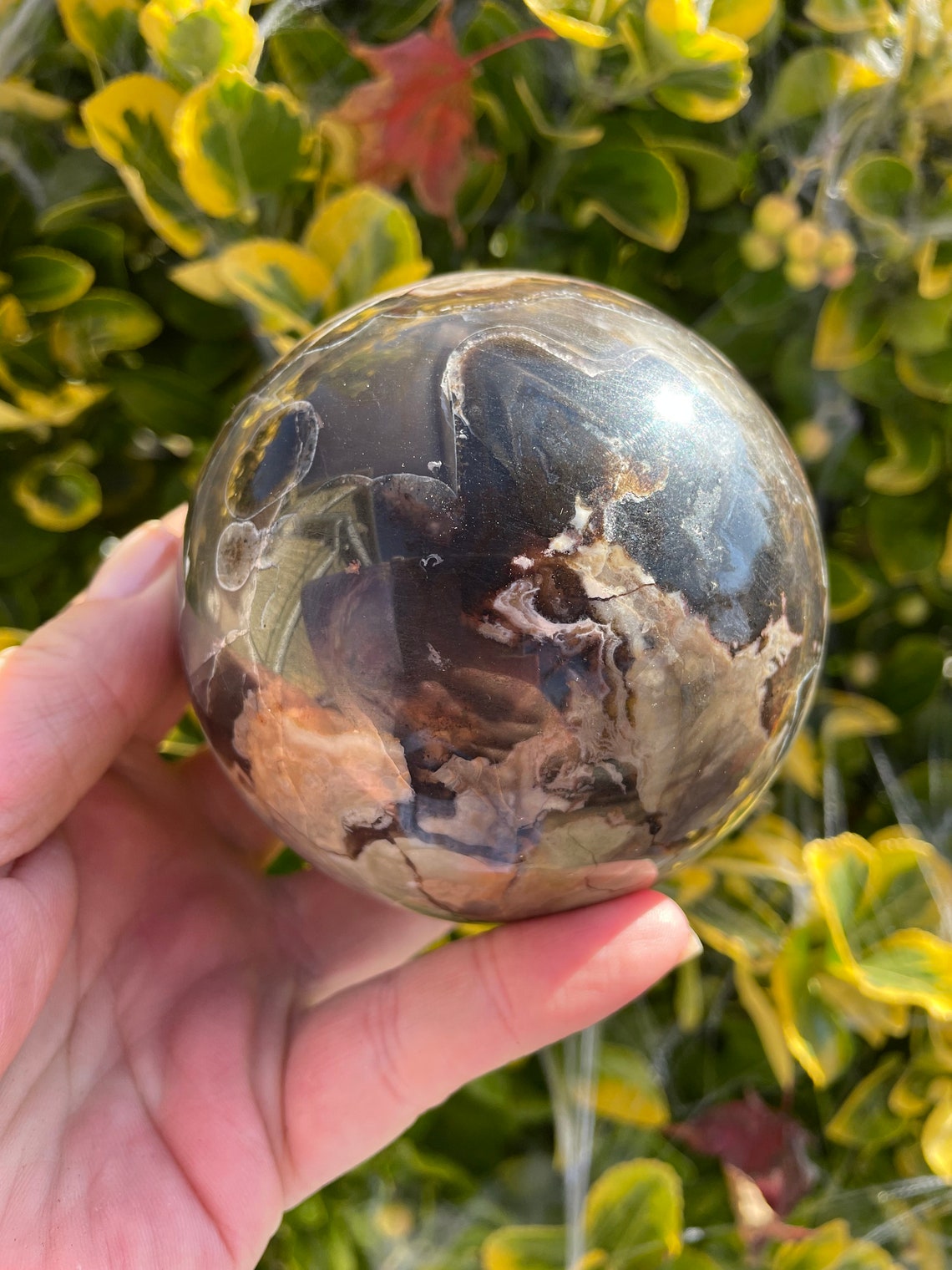 Large UV Reactive Volcano Agate Sphere (86mm) - Etsy
