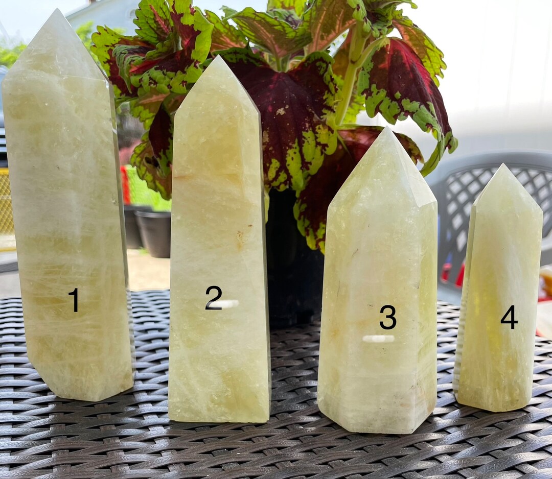 Lemon Quartz Crystal Tower, Lemon Quartz Crystal Points, Oro Verde ...