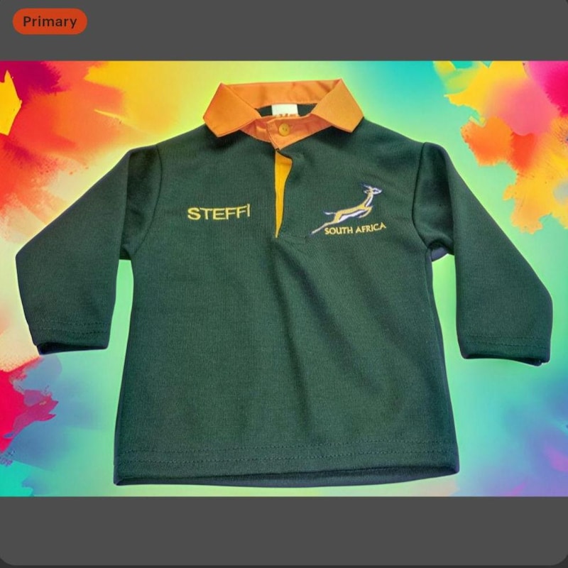Rugby Springbok Jersey - Etsy UK